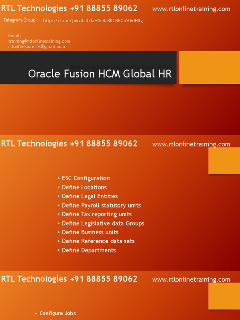 Oracle Fusion HCM Global HR | PDF
