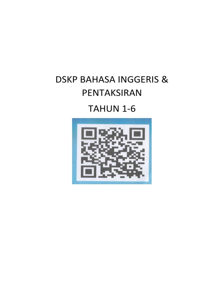 QR Code DSKP Bi | PDF