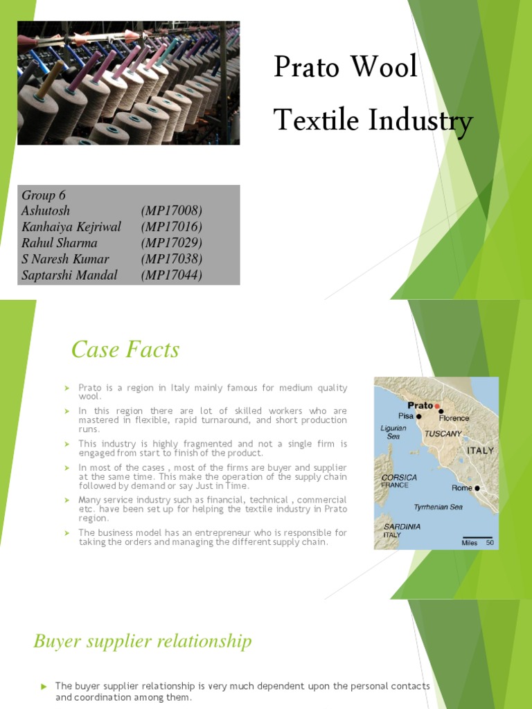 Prato Wool Textile Industry | PDF | Supply Chain | Wool