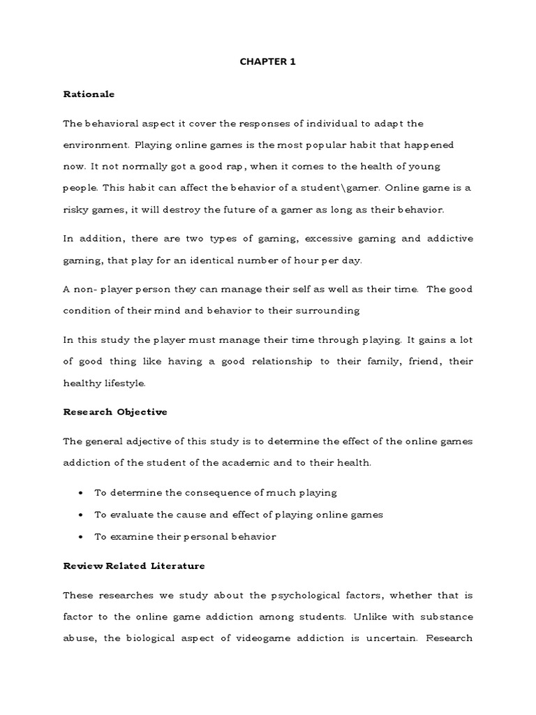 Effect of Reading | PDF | Video Games | Behavior
