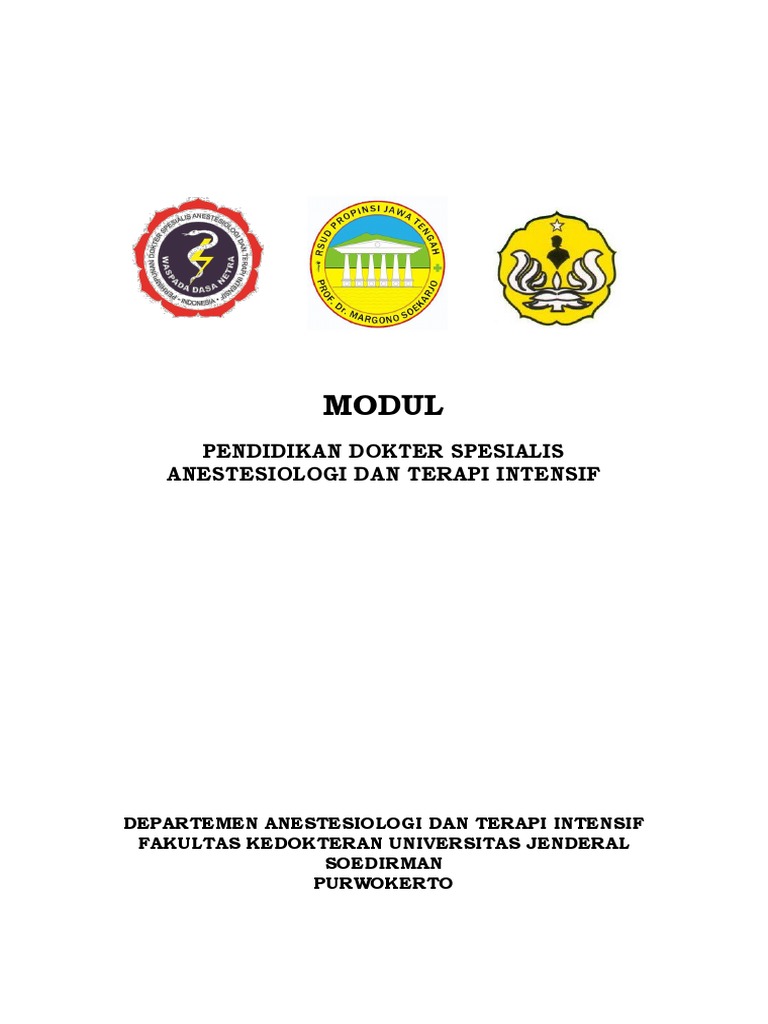 Modul PPDS Anestesi FK Unsoed PDF | PDF