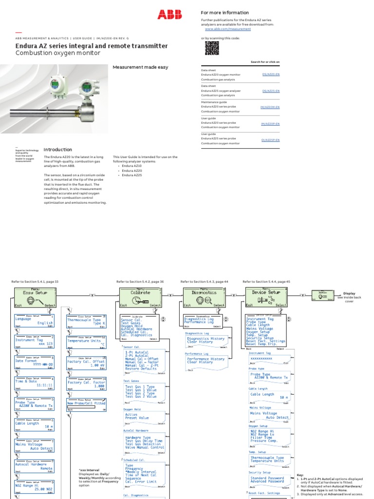 Abb O2 Analyzer IM AZ20E-EN G | PDF | Waste Management | Electrical Wiring