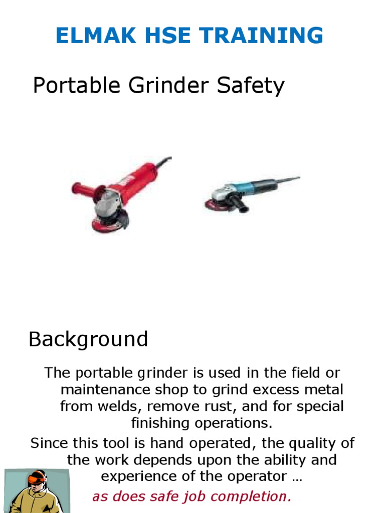 Portable Grinder Safety | PDF | Grinding (Abrasive Cutting) | Personal ...