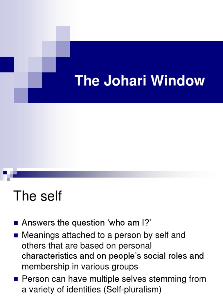 Johari Window | PDF | Self | Self Awareness