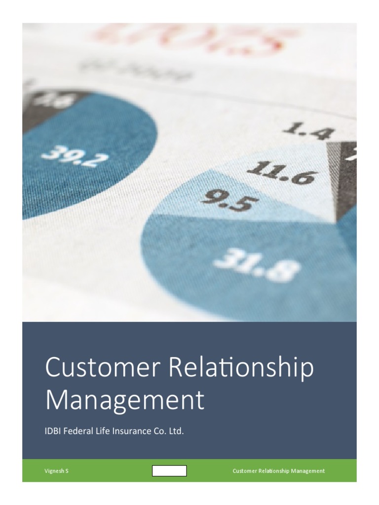 Customer Relationship Management Report | PDF | Insurance | Survey ...