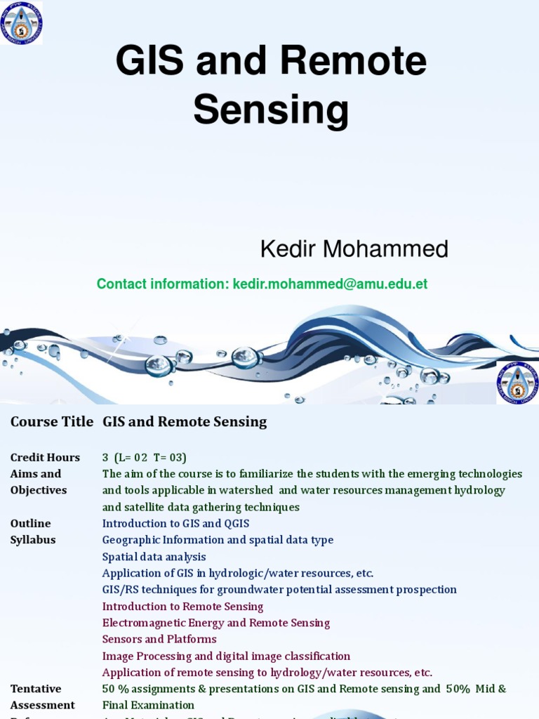Lecture1 MSC | PDF | Arc Gis | Geographic Information System