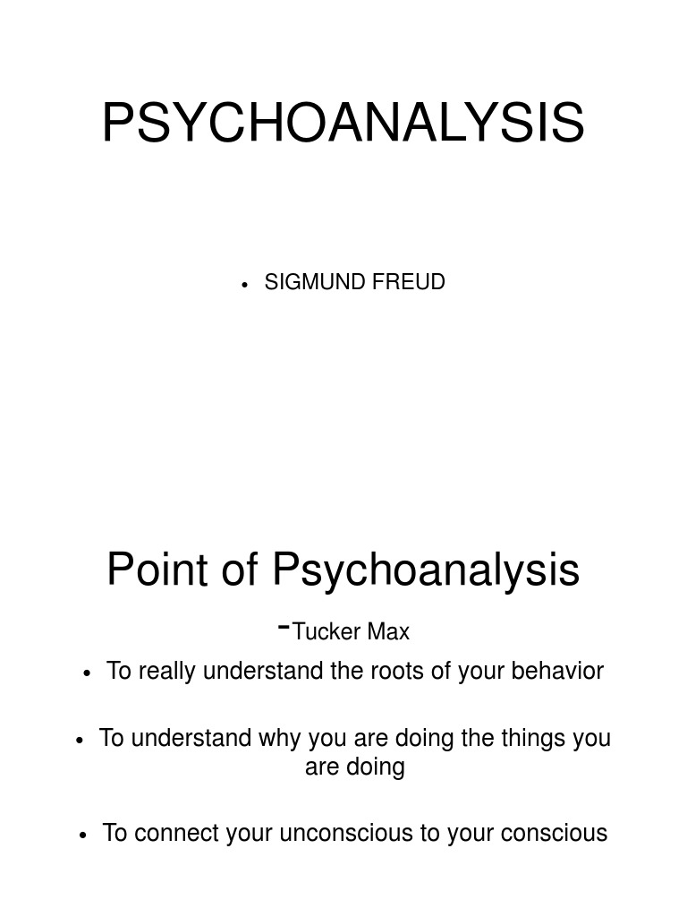 Psychoanalysis 1 | PDF | Psychoanalysis | Id