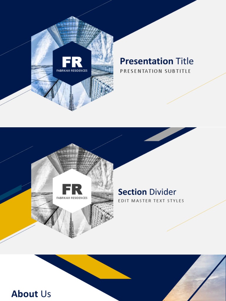 Fabrikam Residences Presentation: An Overview of the Company Through ...