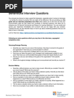 P&G Interview Questions Compiled | PDF | Goal | Cognition