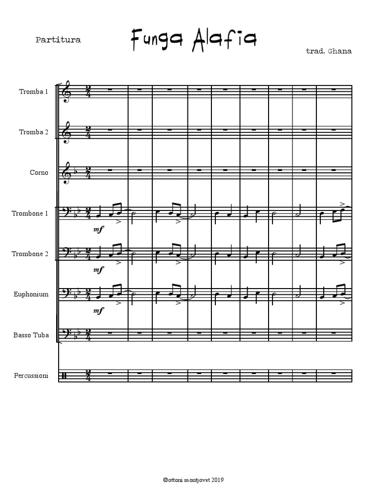 Funga Alafia - Score | PDF