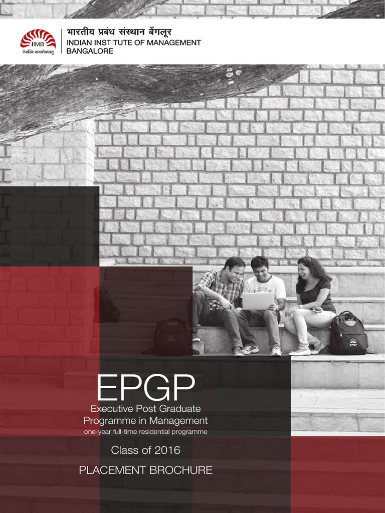 Executive MBA Placement Brochure of IIM Bangalore PDF | PDF | Strategic ...