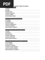 Conjugación del verbo bailar | PDF | Sintaxis | Morfología
