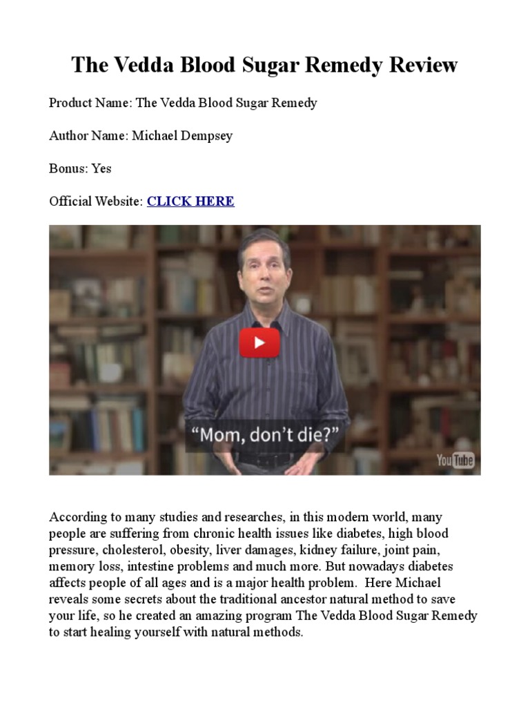 Vedda+Blood+Sugar+Remedy+PDF+ +Book+Recipes+Free+Download+Michael ...