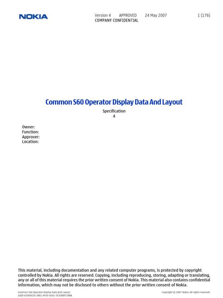 Common Operator Display Data and Layout | PDF