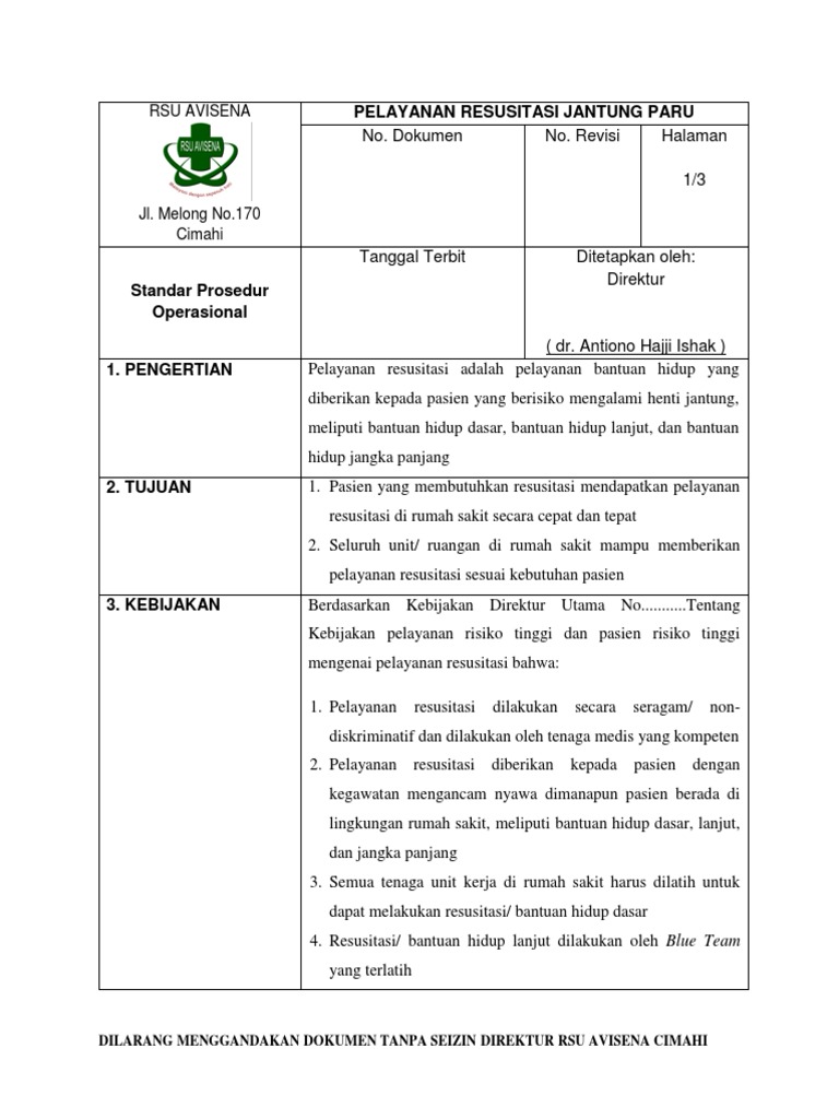 Sop RJP Dan Juknis | PDF