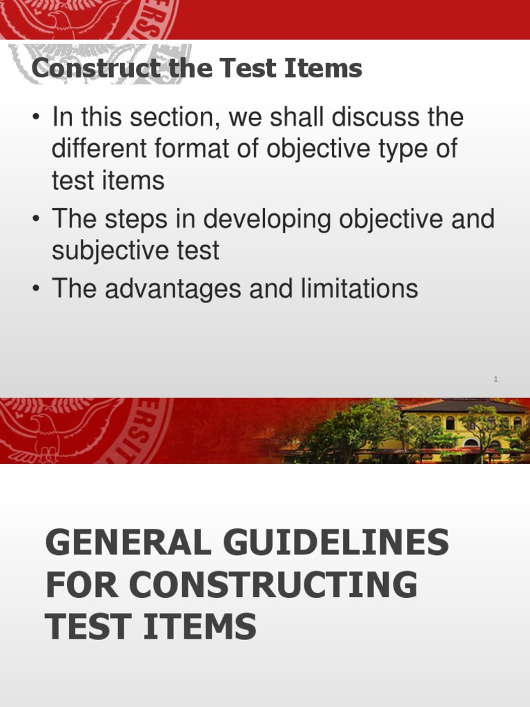 Report1 (Constructing Test Items) | PDF | Multiple Choice | Educational ...