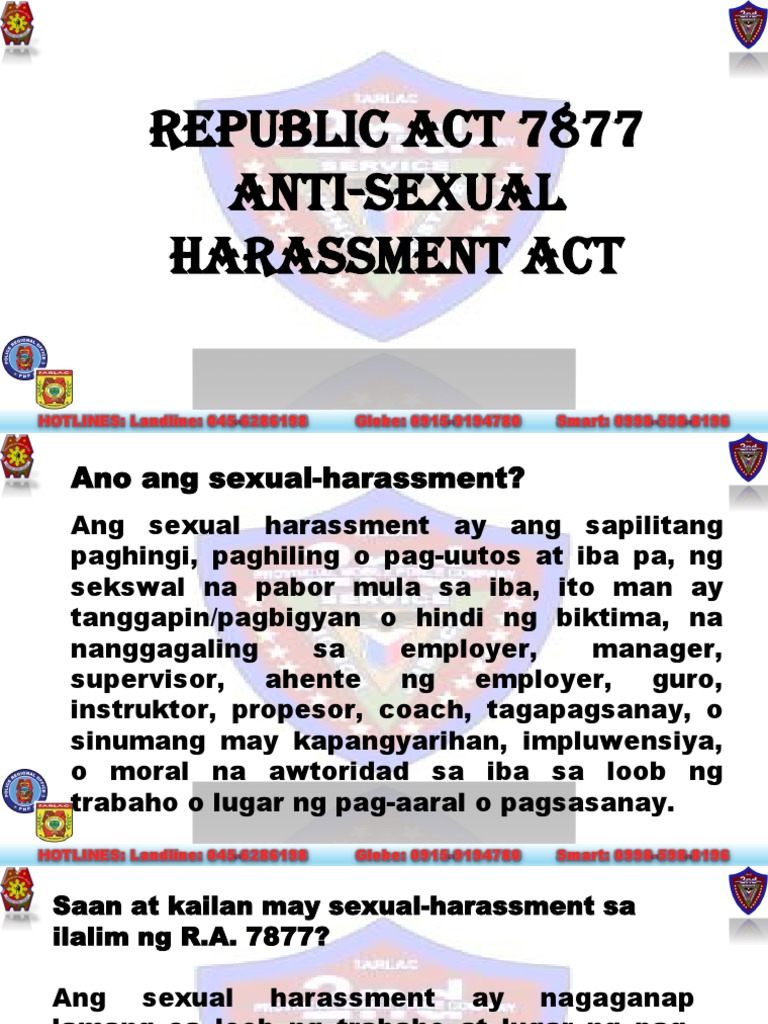 RA 7877 Sexual Harraasment | PDF