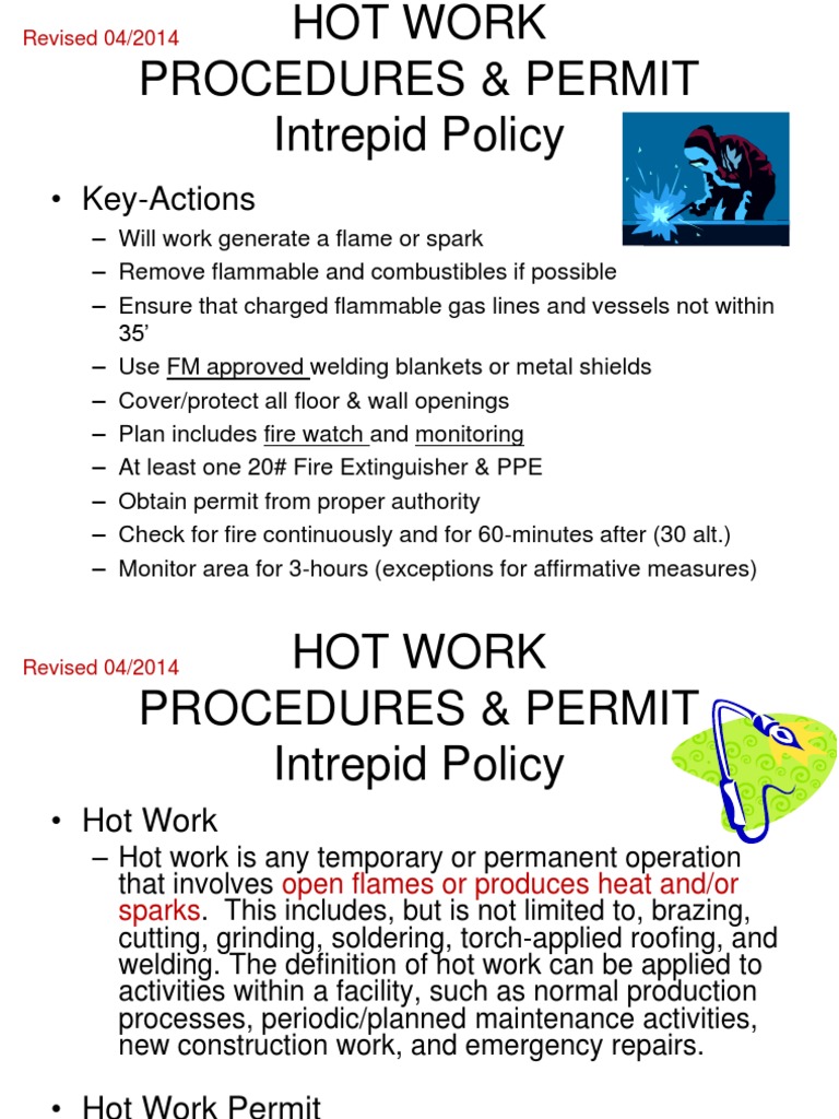 Hot Work Powerpoint | PDF | Fires | Pipe (Fluid Conveyance)