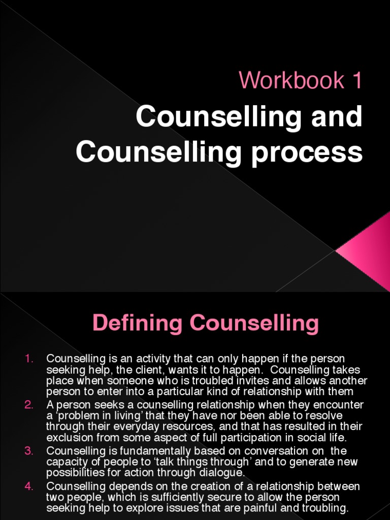 Counselling and The Counselling Process 1 PDF | PDF | Psychotherapy | Self