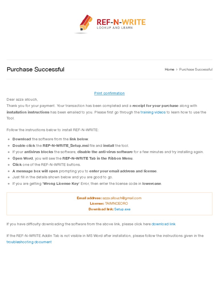 Purchase Successful - Ref-N-Write - Scientific Research Paper Writing ...