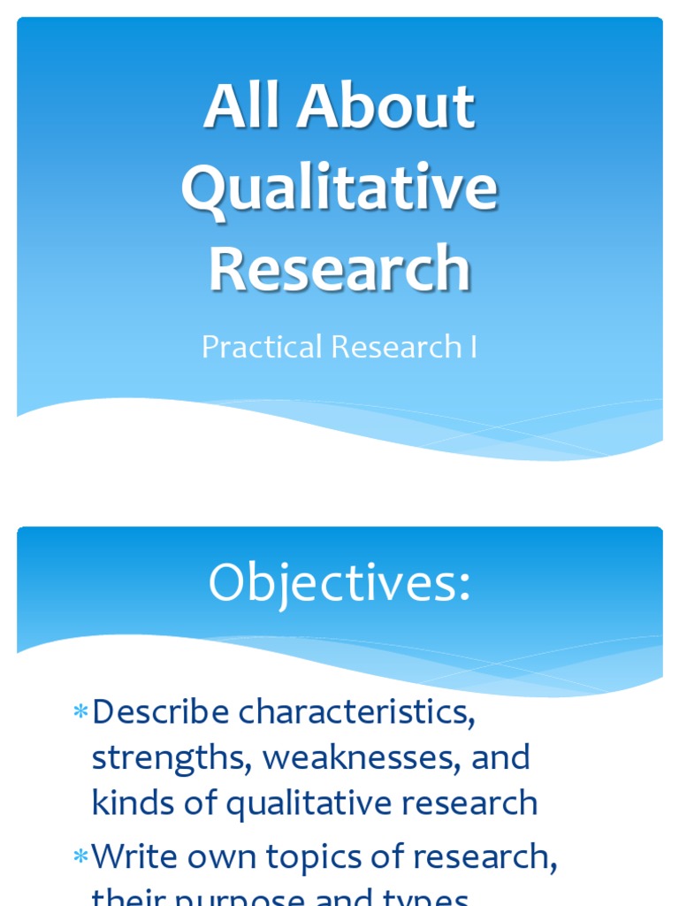 Understanding Qualitative Research | PDF | Qualitative Research | Data ...