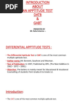 The Differential Aptitude Test (DAT) | PDF | Test (Assessment) | Reason