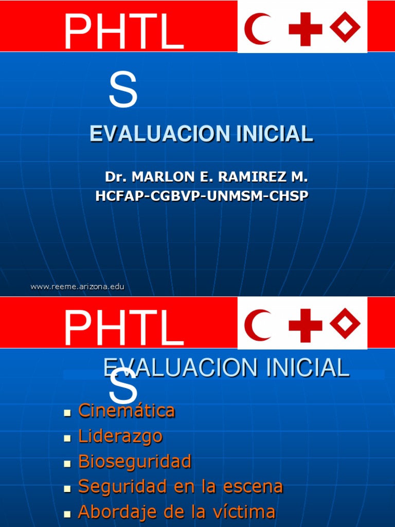 Evaluacion Inicial Phtls | PDF | Lesión | Emergencias Médicas