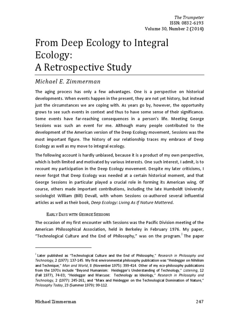 Zimmerman | PDF | Ecofeminism | Critical Theory