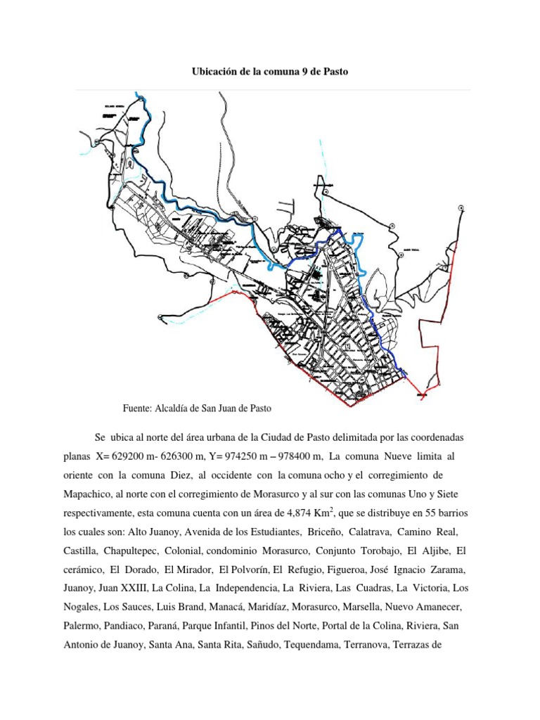 Ubicación de La Comuna 9 de Pasto | PDF
