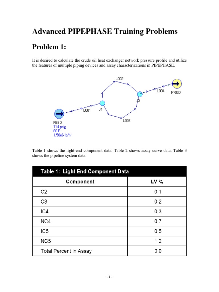 Pipephase Ejemplos PDF | PDF | Heat Transfer | Pipeline Transport