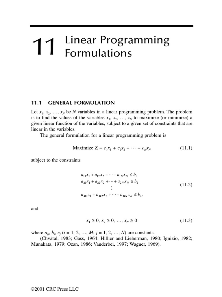 Linerar Programming PDF | PDF | Mathematical Optimization | Linear Programming