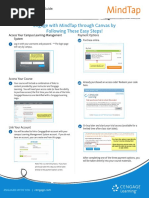 MindTap Student Registration Guide | PDF