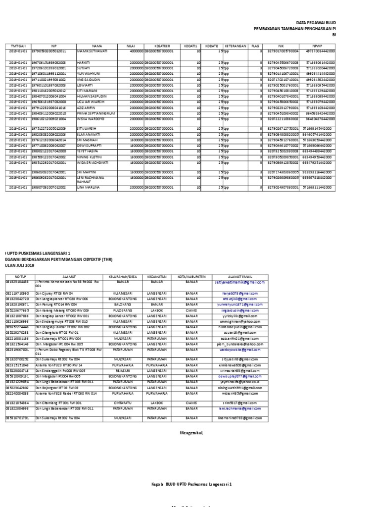 Lap Format TPP Baru (Kotor) | PDF | Indonesia