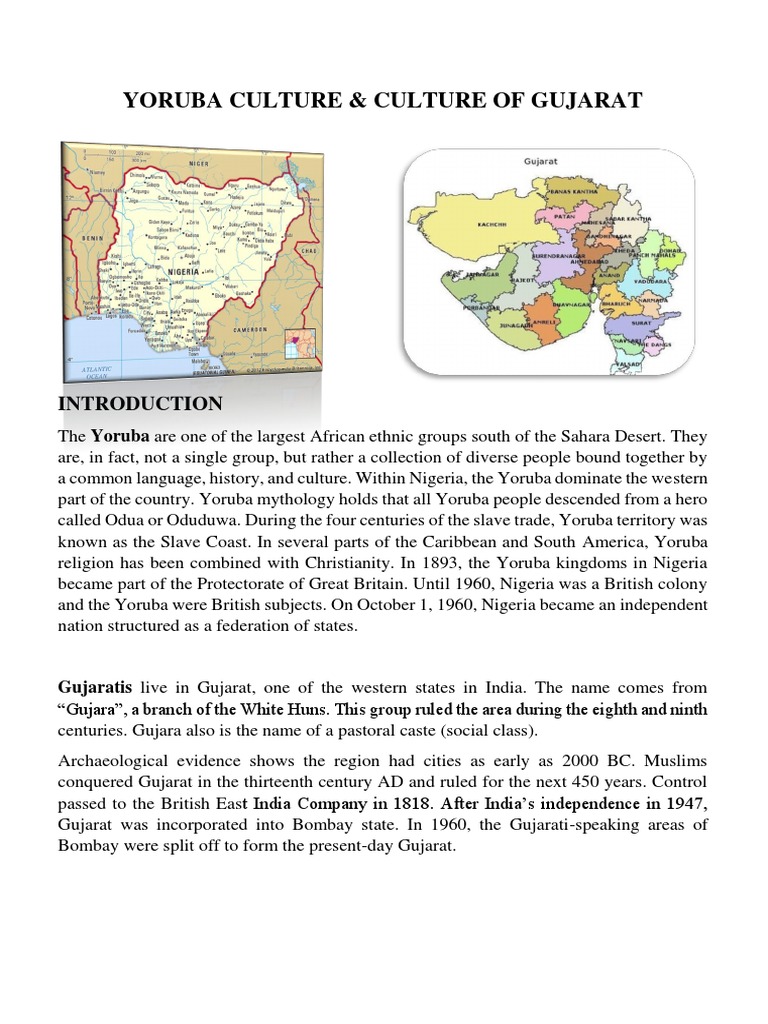 Yoruba Culture | PDF | Gujarat | Embroidery