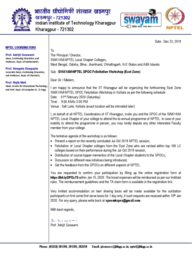 SPOC Invitation Letter | PDF