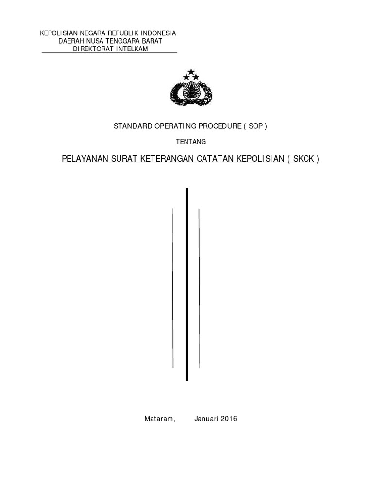 Sop SKCK Polda NTB | PDF