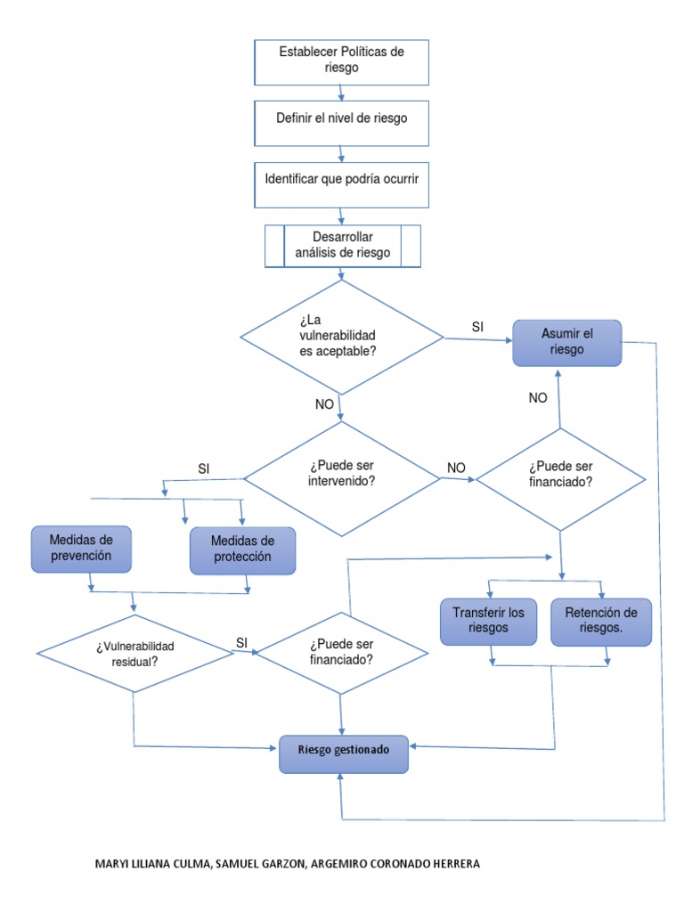 Diagrama de Flujo Gestion de Riesgo | PDF