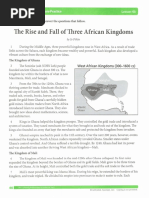 African Empires & Swahili States | PDF | Africa | Religion And Belief