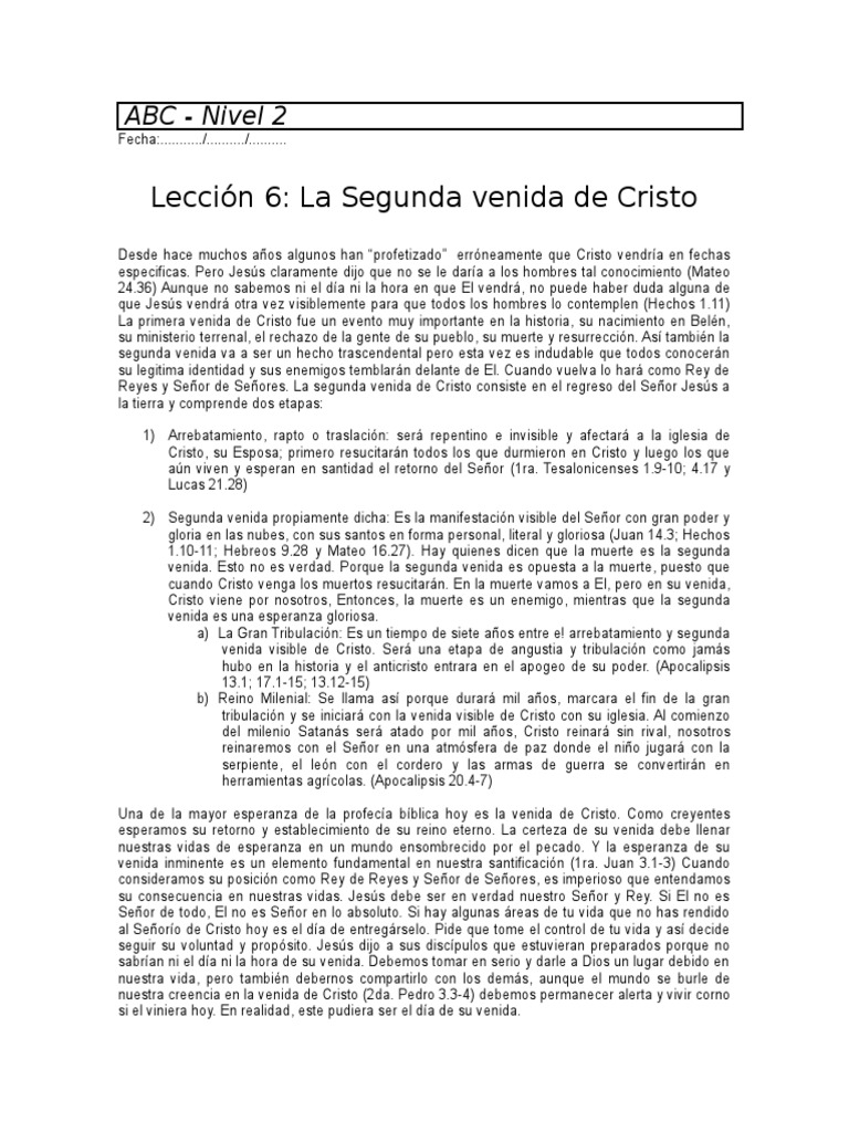 La 2da. Venida de Cristo | PDF | Cristo (título) | antecristo