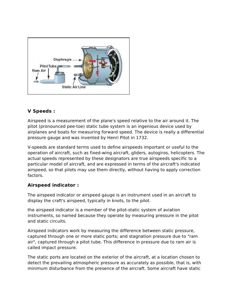 V Speeds | PDF | Airspeed | Aviation