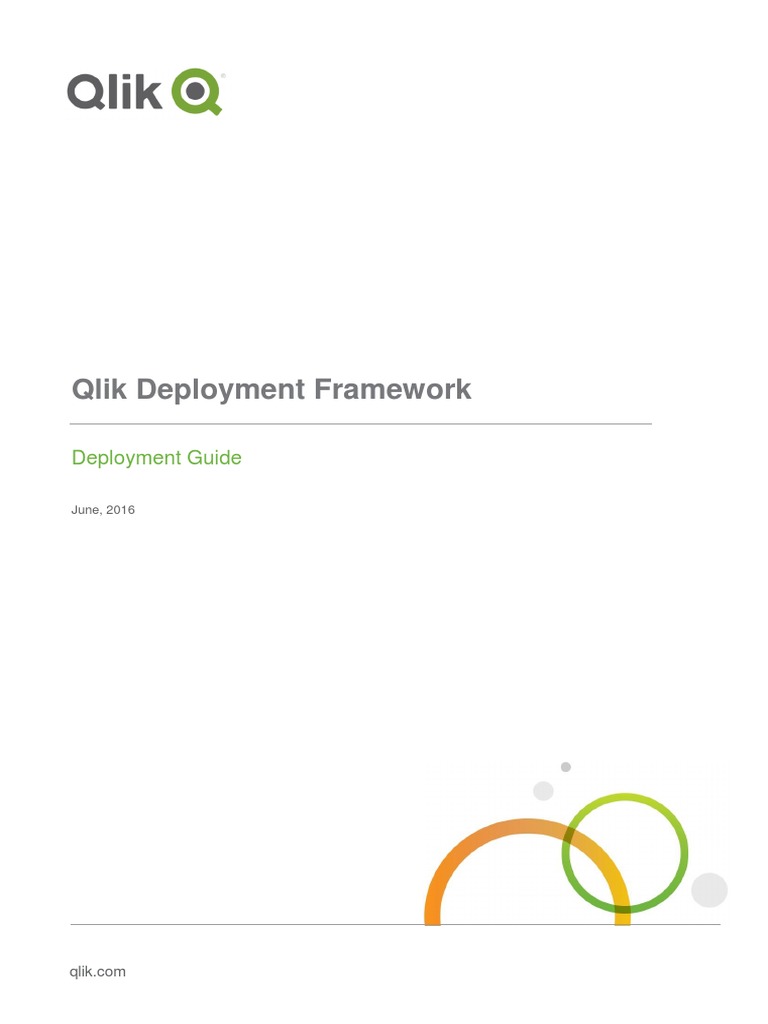 Qlik Deployment Framework-Deployment Guide PDF | PDF | Software Development | Software ...