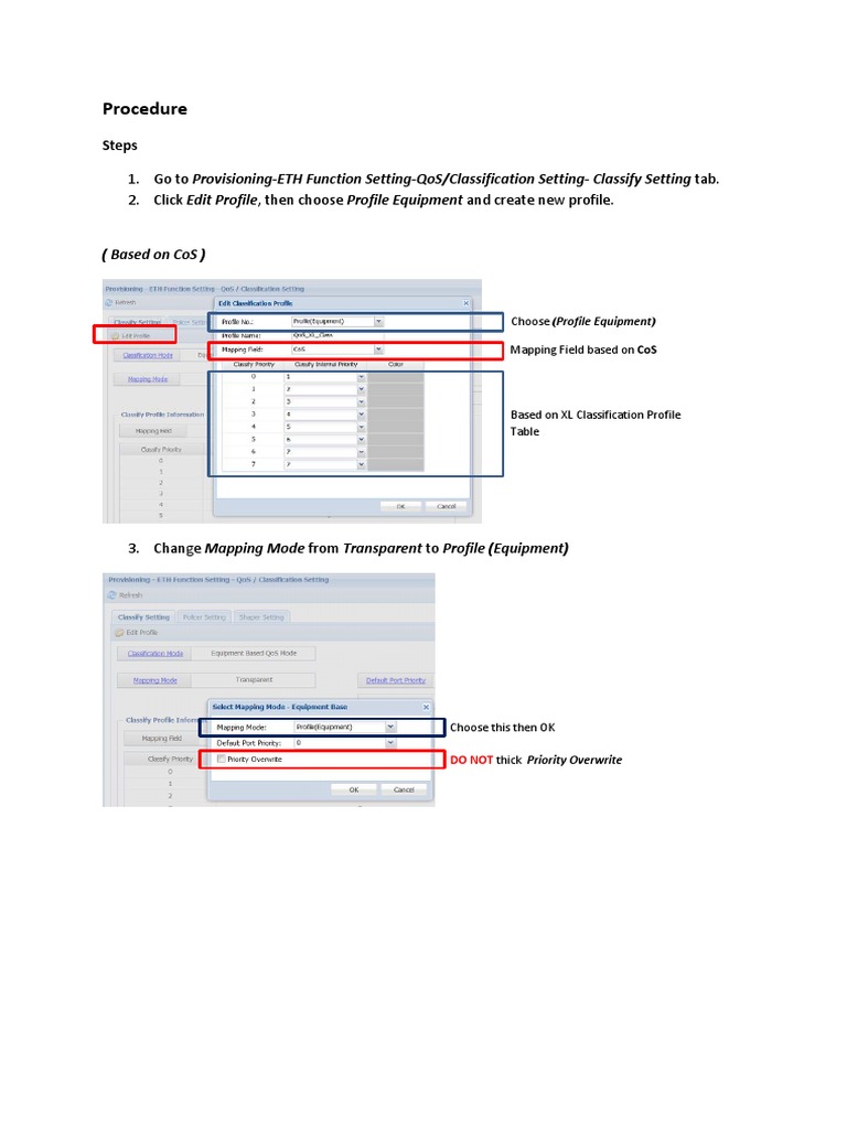 Ipasolink VR QoS Setting | PDF | Networking Standards | Telecommunications Standards