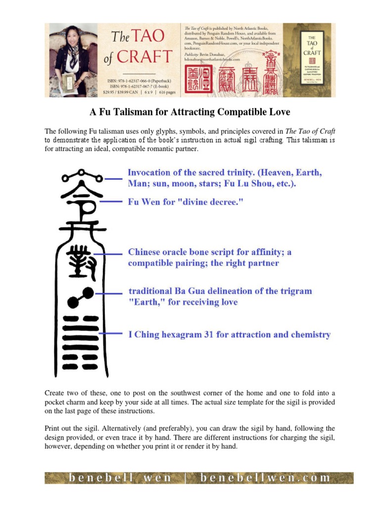 Fu Talisman For Attracting Love | PDF | Religious Behaviour And ...