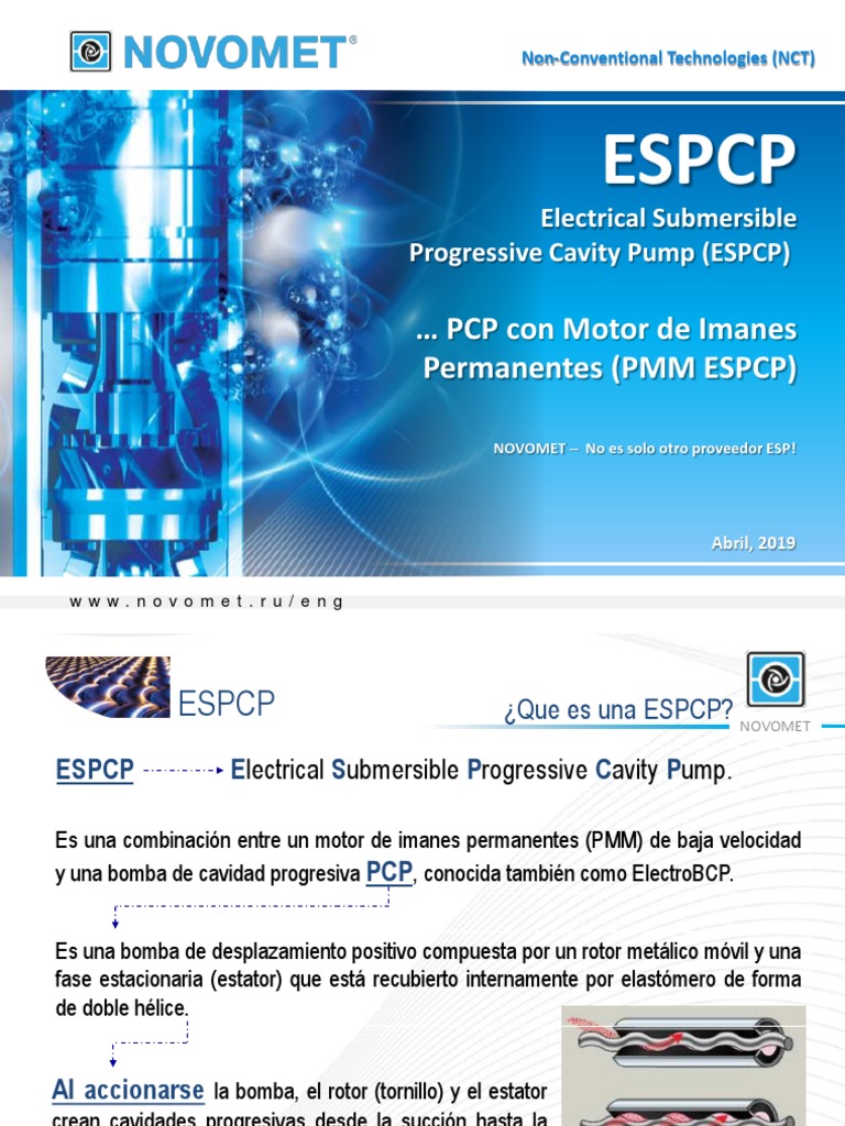 ESPCP Novomet | PDF | Ingeniería mecánica | Cantidades fisicas