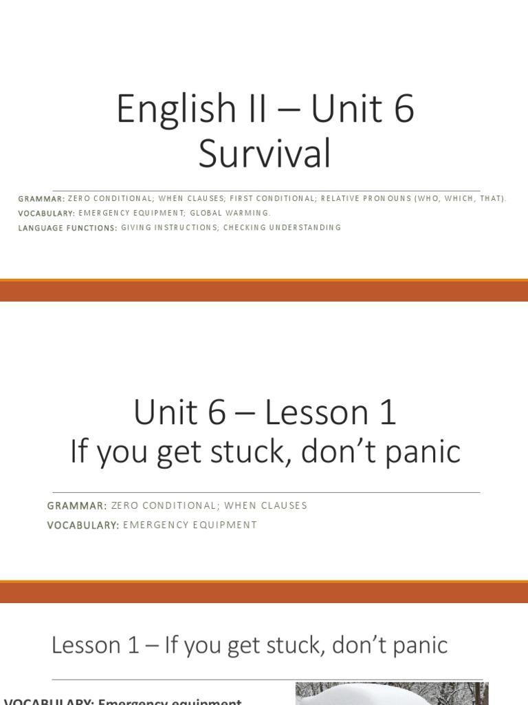 EII - Jetstream - Unit 6-1 | PDF