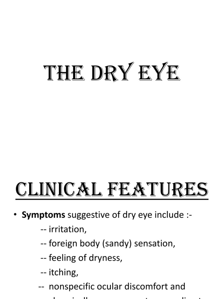 The Dry Eye | PDF | Ophthalmology | Epidemiology