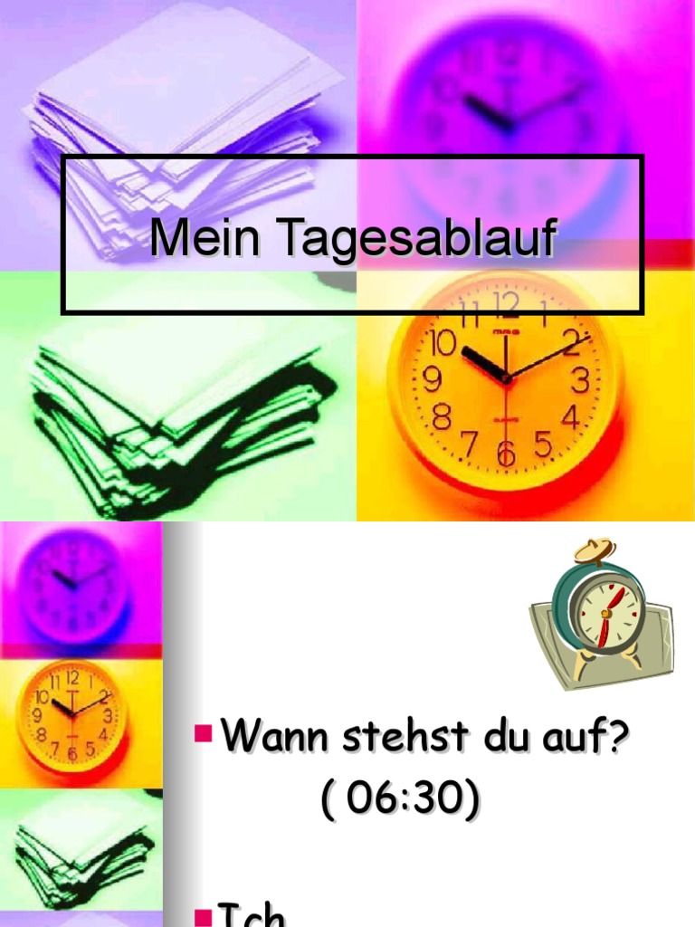 Tagesablauf Powerpoint | PDF