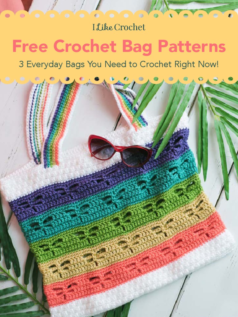 Free Crochet Bag Patterns Compressed | PDF | Crochet | Crafts