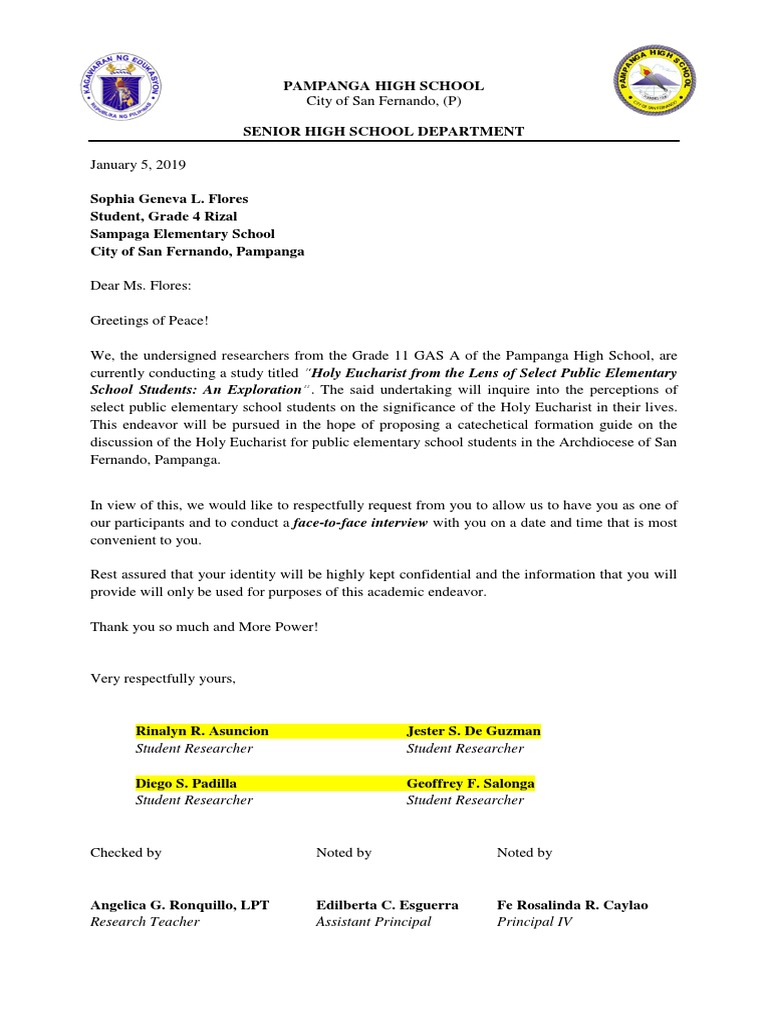 6 Letter To Respondent Informed Consent Form PR1 | PDF