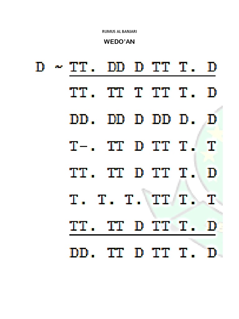 Rumus Al Banjari | PDF